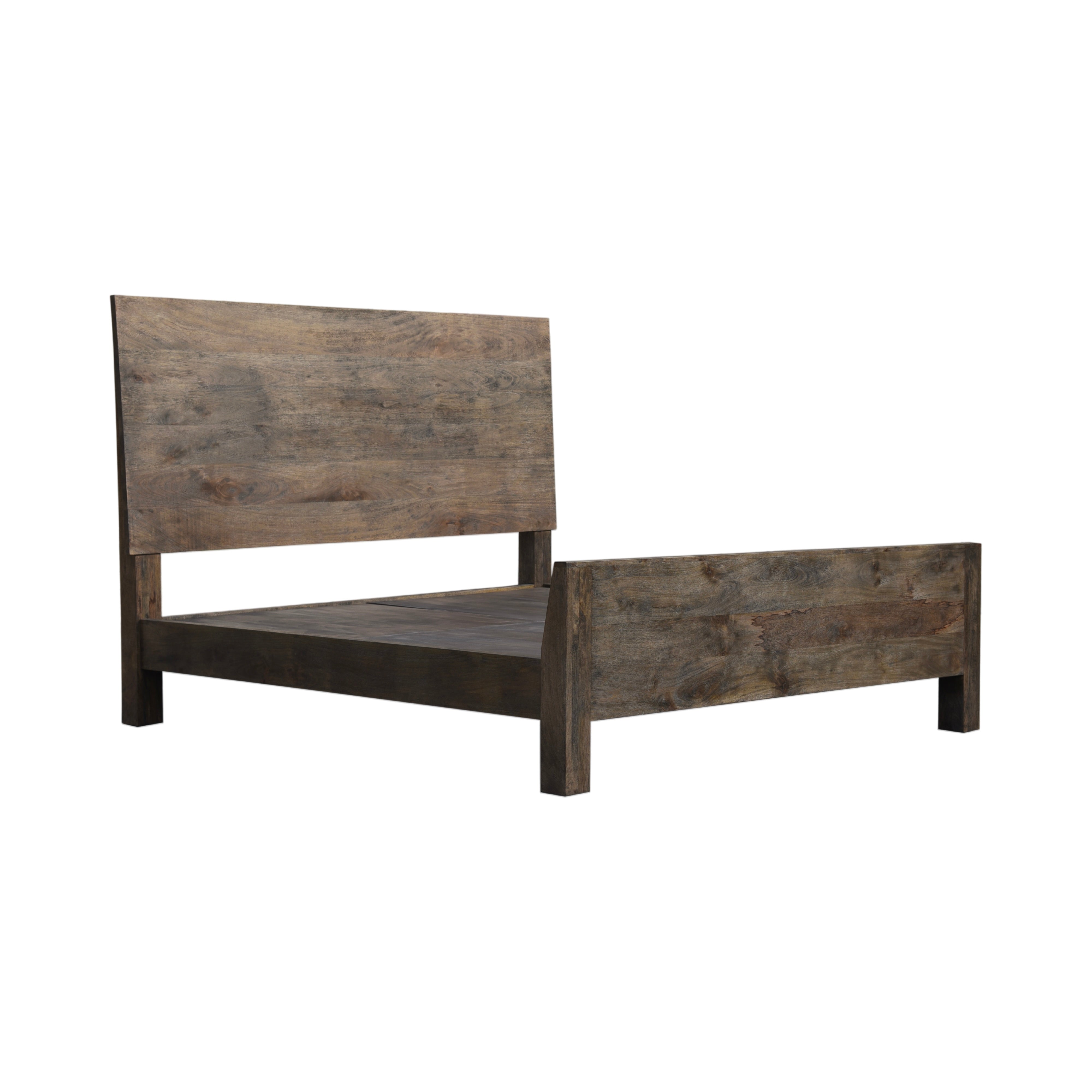 The Draylon Bed – King | Tall Headboard Reclaimed Solid Hardwood Bed ...